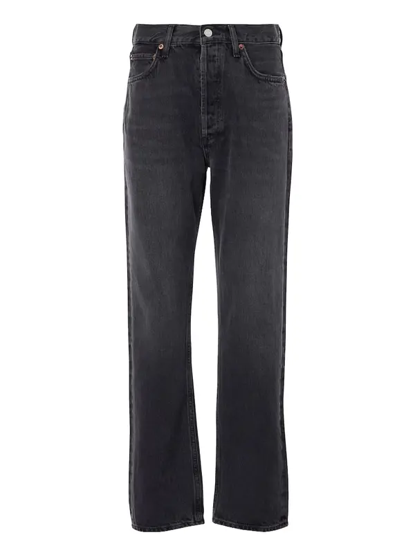 AGOLDE 90s Pinch Waist High-rise Straight Jeans - Black