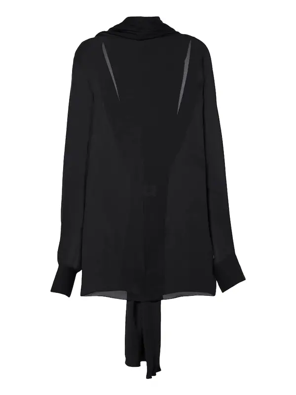 Khaite Bex Silk Blouse - Black