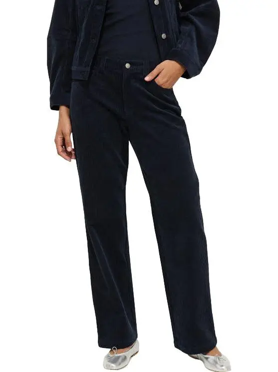 ALEX MILL Darci Corduroy Chinos - Dark Navy