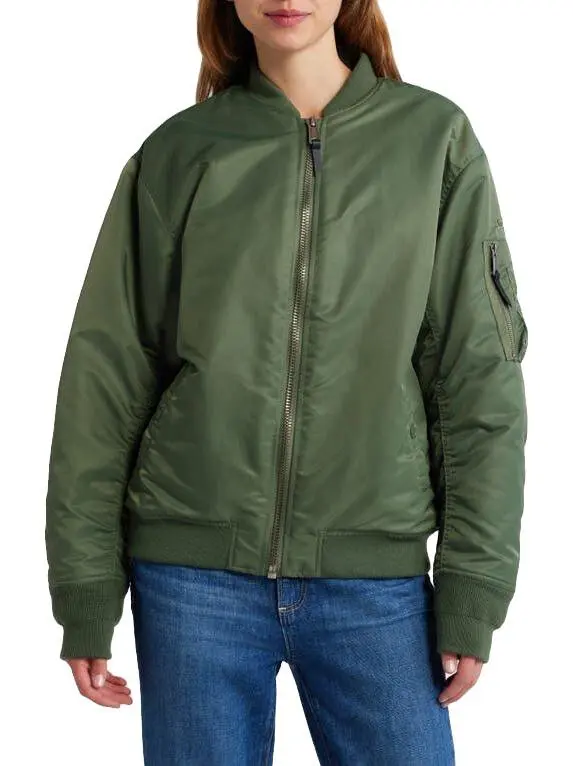 SCHOTT Nylon Ma-1 Flight Jacket - Sage