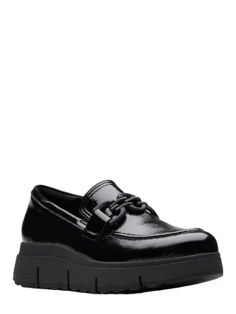 Clarks Loriini Izzy Platform Loafer - Black Patent