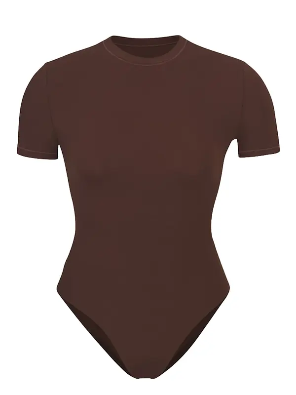 SKIMS Fits Everybody T-shirt Bodysuit - Onyx