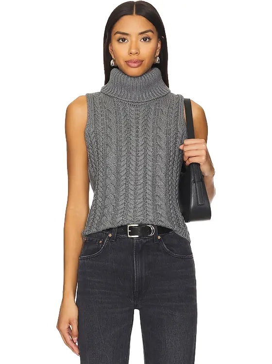 STITCHES & STRIPES Lotte Turtleneck Trank - Graphite