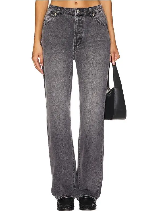 Rolla's 90s Relaxed Wide Leg Jeans - Worn Black