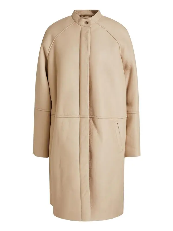 Loulou De Saison Shearling Coat - Beige