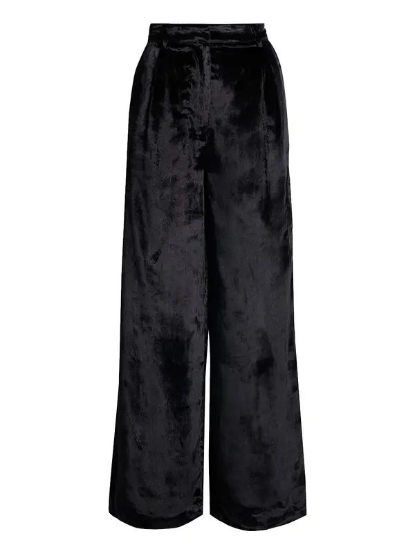 Loulou De Saison Loulou Studio Luli Velvet Cargo Pants - Black