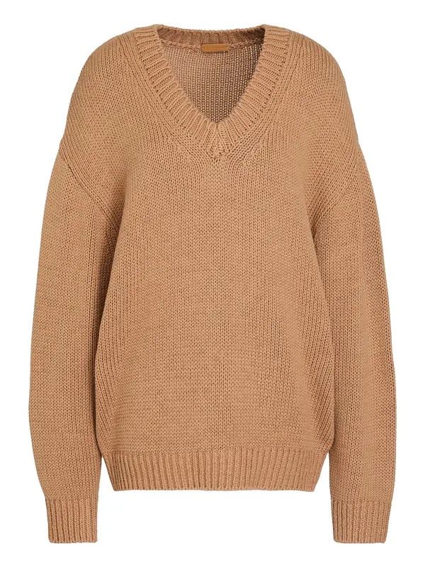 LE17SEPTEMBRE Cotton Sweater - Camel
