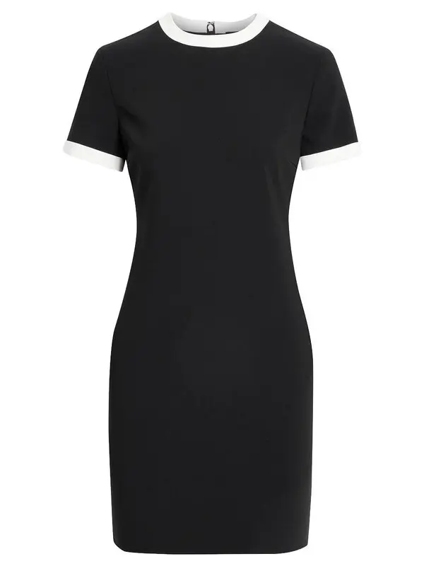 Theory Crepe Mini Dress - Black