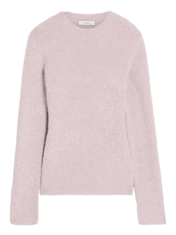 Vince Metallic Knitted Sweater - Lilac
