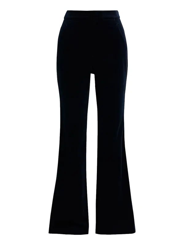 A.L.C. Sophie Ii Satintrimmed Flared Pants - Midnight Blue