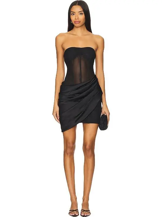 Misha Collection Iris Mini Dress - Black