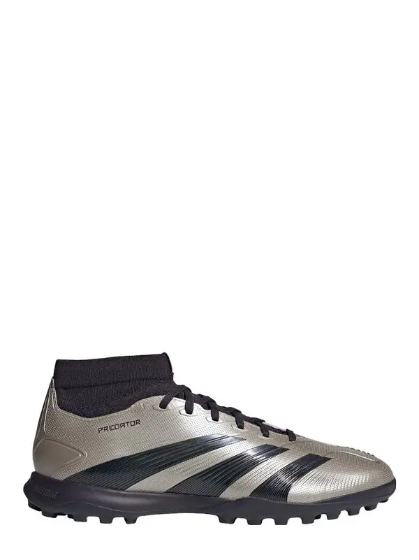 Adidas Predator League Mid Turf - Platinum Metallic/aurora Black/turbo