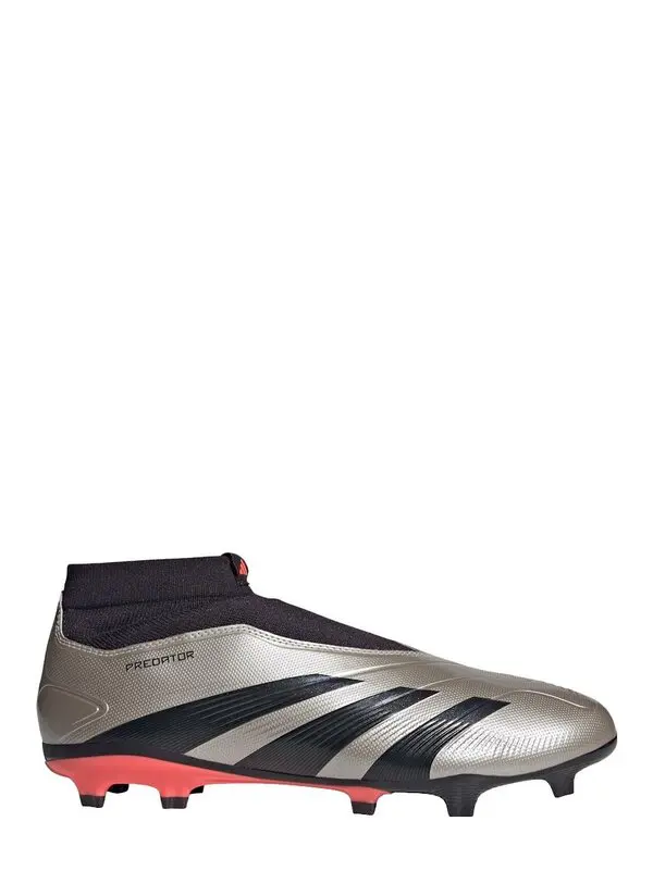 Adidas Predator League Laceless Fg - Platinum Metallic/aurora Black/turbo