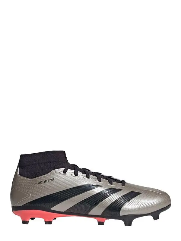 Adidas Predator League Mid Fg - Platinum Metallic/aurora Black/turbo