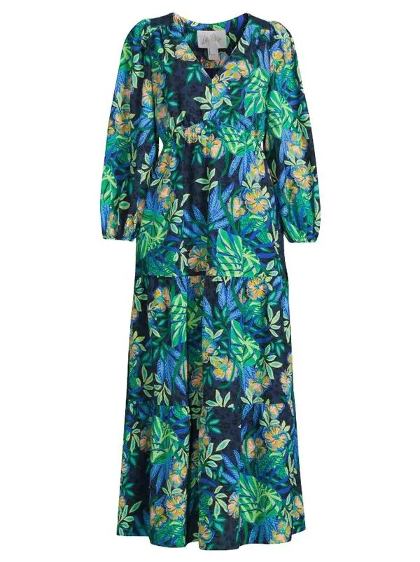 Lilly Pulitzer® Deacon Floral Empire Midi Dress - Multi