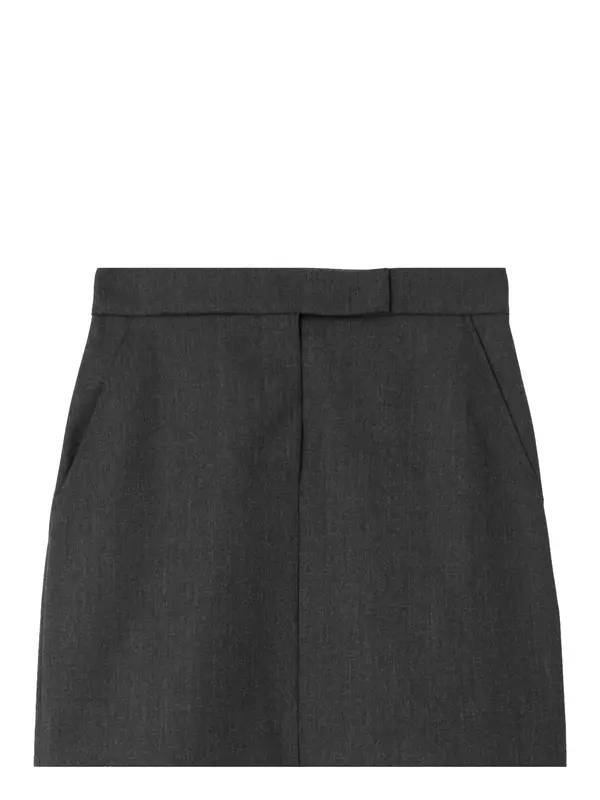 Max Mara Sondalo Wool-twill Mini Skirt - Gray