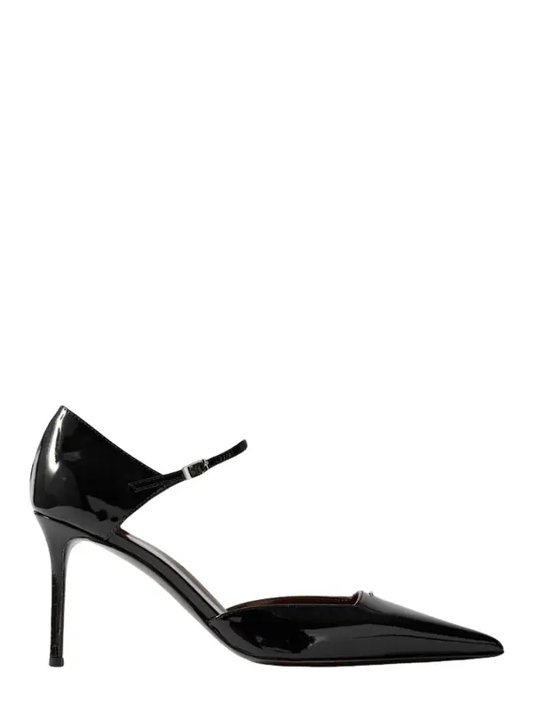 GIUSEPPE ZANOTTI Crystal-embellished Patent-leather Pumps - Black