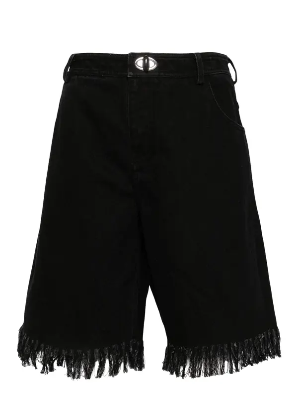 Christopher Esber Deconstruct Denim Jort Shorts - Black