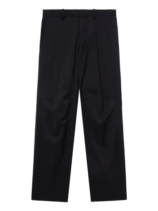 Helmut Lang Virgin Wool Tailored Trousers - Black