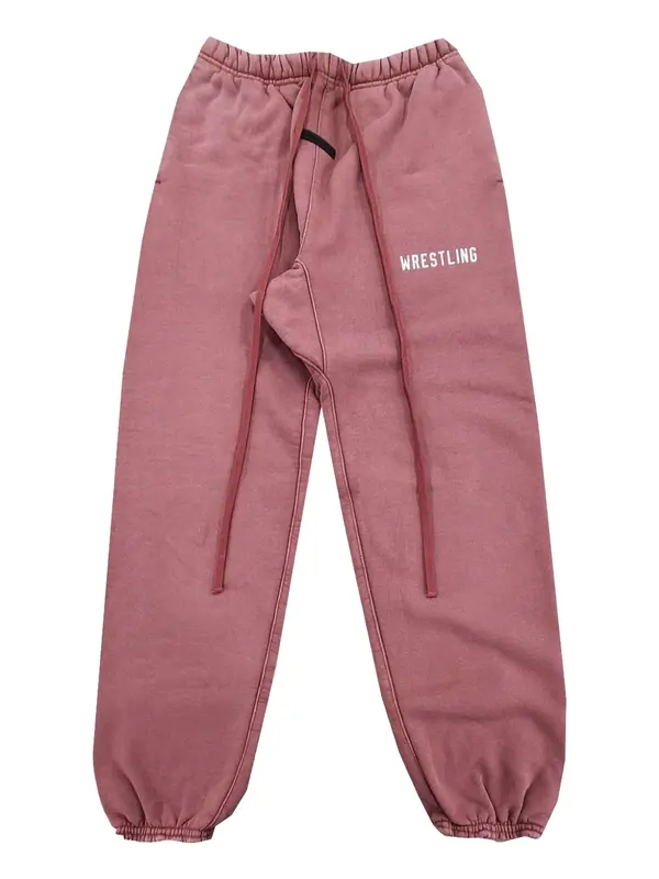 Fear Of God Slogan-print Track Pants - Pink