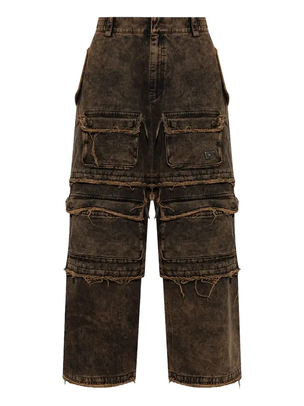 MISBHV Ibiza Oversize Cargo Jeans - Brown