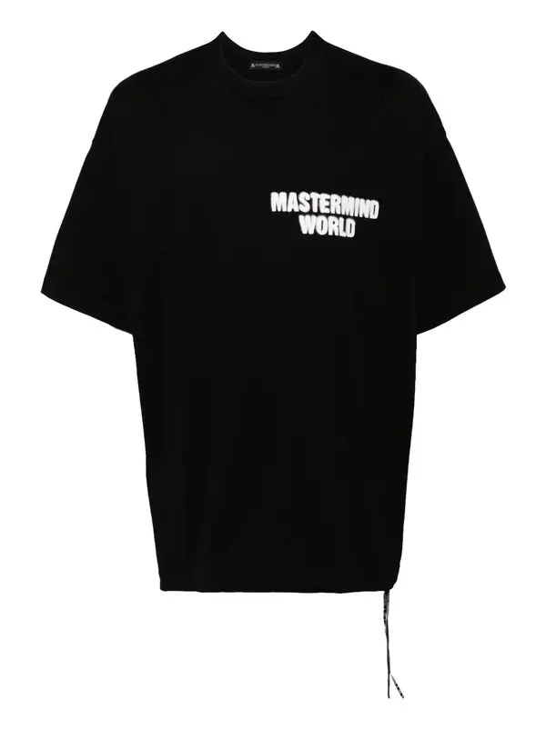 MASTERMIND WORLD Spray-paint Effect T-shirt - Black