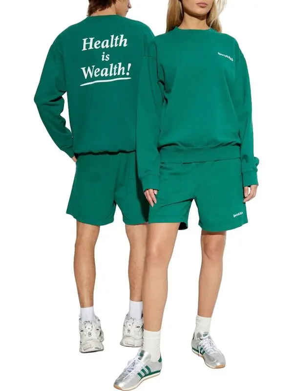 Sporty & Rich Logo Shorts - Green