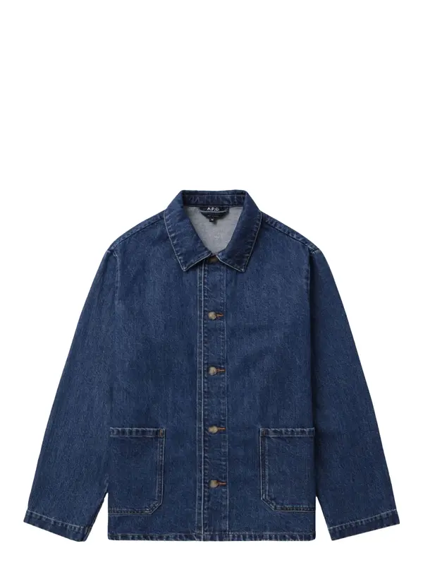 A.p.c. Buttoned Denim Jacket - Blue