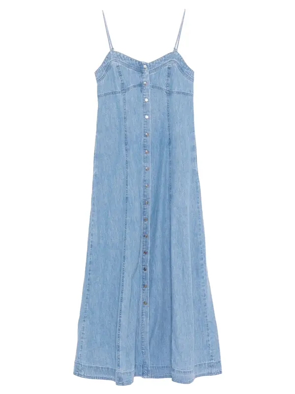 Free People Just Jill Denim Dress - Blue