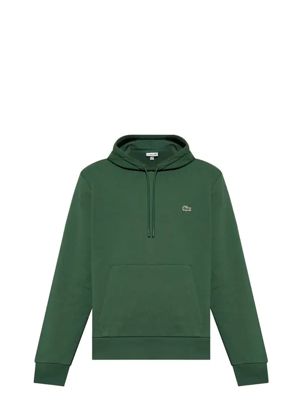 Lacoste Embroidered Fleece Hoodie - Green