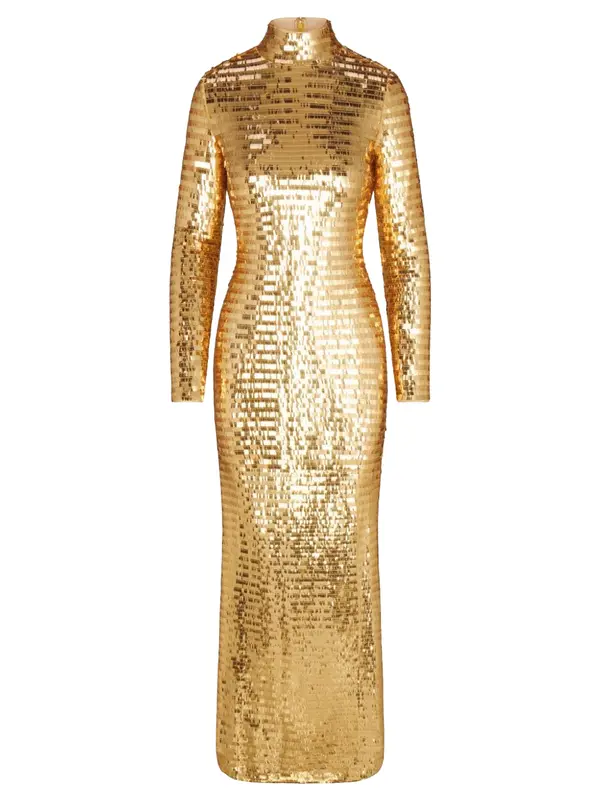 SIMONMILLER Sculpty Maxi Dress - Gold