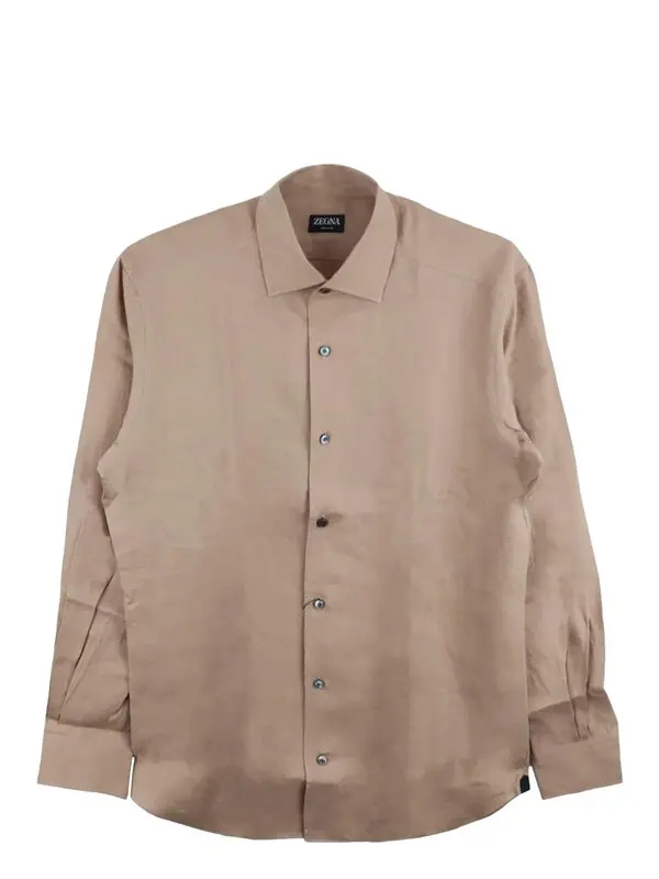 Zegna Oasi Lino Shirt - Pink