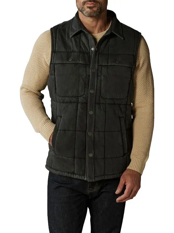 THE NORMAL BRAND Jackie Premium Fleece Quilted Lodge Vest - Phantom