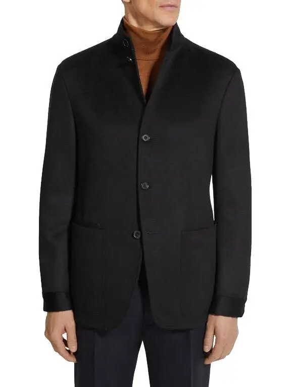 Zegna Oasi Cashmere Ii Conte Chore Jacket - Black