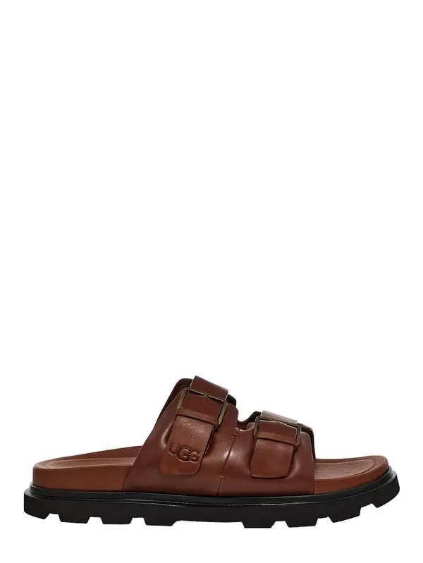 UGG Capitola Buckle Slide Sandal - Cognac