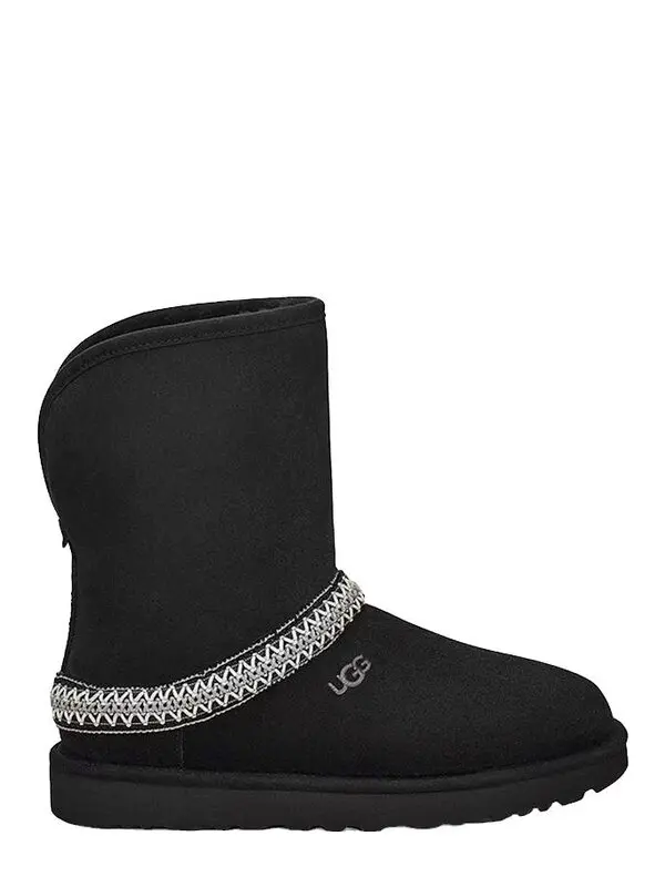 UGG Classic Short Crescent Boots - Black