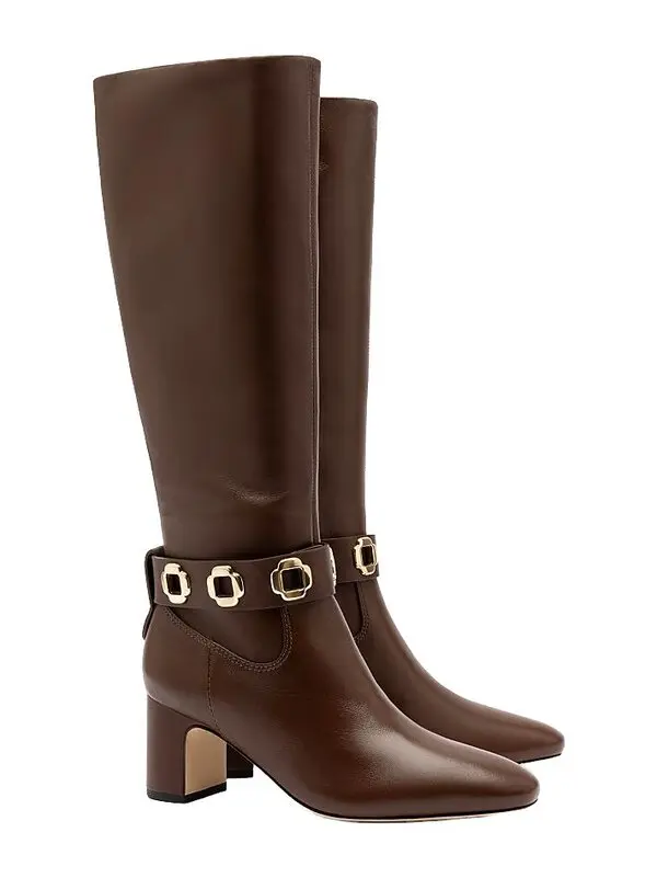 Larroude Milan Boots - Cognac