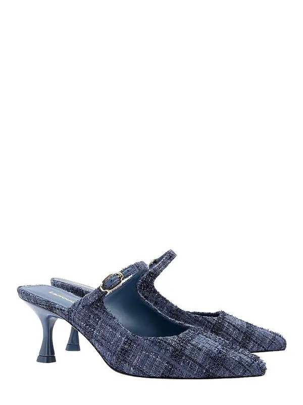 Larroude Ines Pointed Pumps - Blue