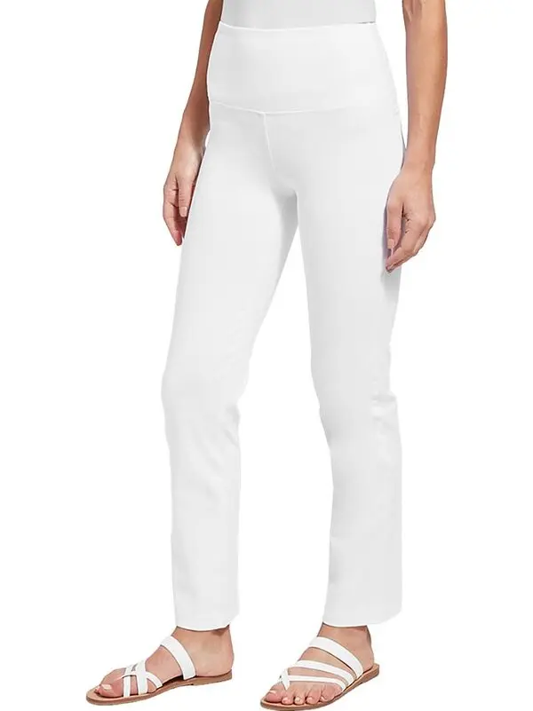 Lyssé Denim Leggings - White