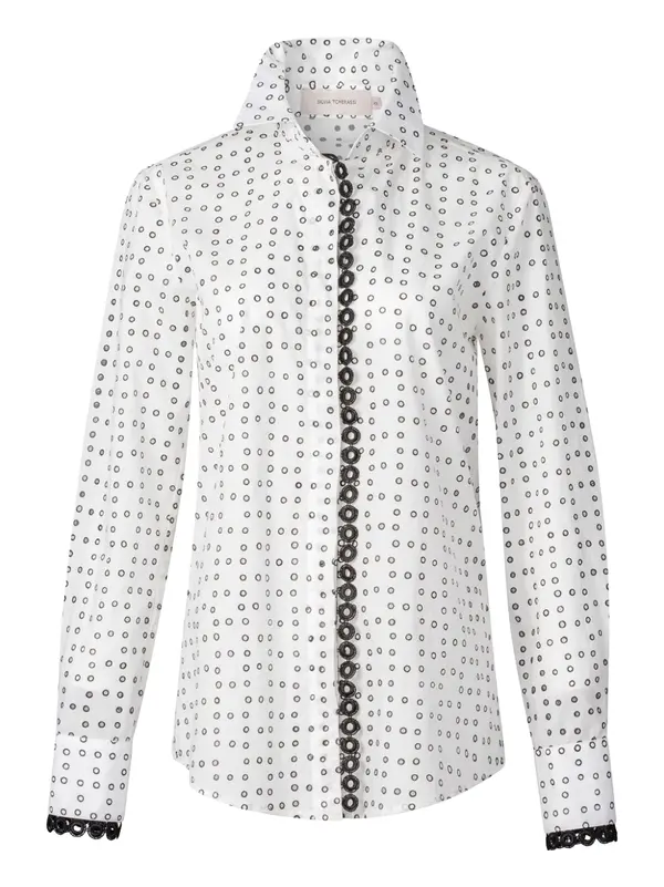 Silvia Tcherassi Naroa Polka Dot Shirt - White