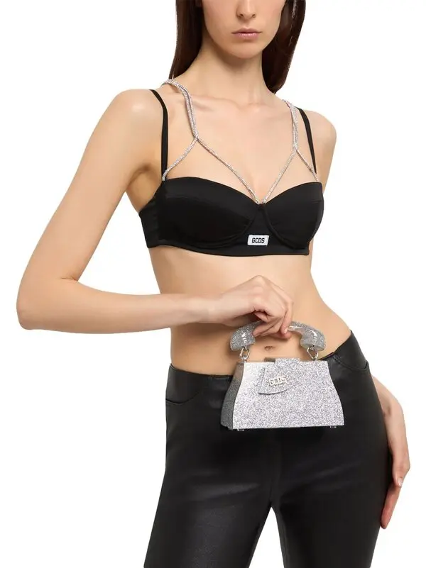 Gcds Call Me Comma Mini Bag - Silver