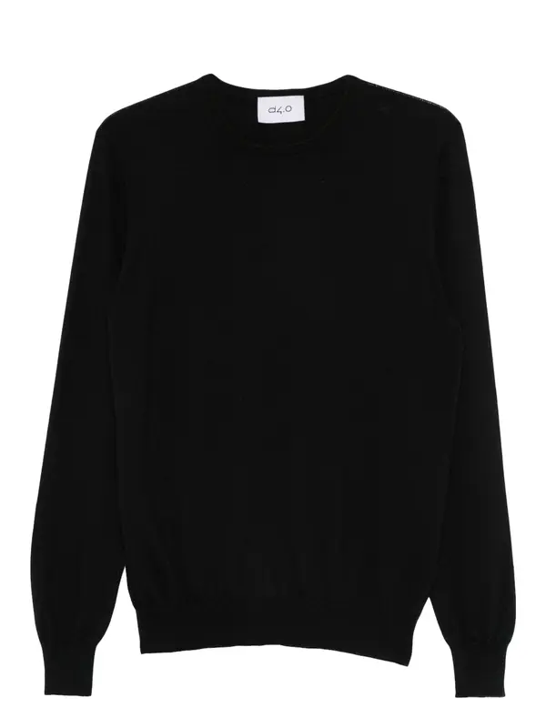 D4.0 Virgin Wool Sweater - Black