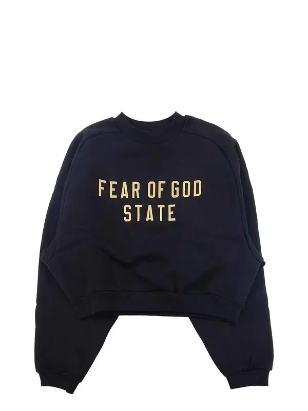 Fear Of God Logo-print Sweatshirt - Black