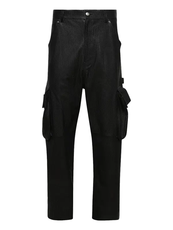 1989 STUDIO Intreccio Cargo Trousers - Black