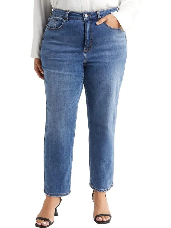 Universal Standard Dylan High Waist Jeans - Washed Tide