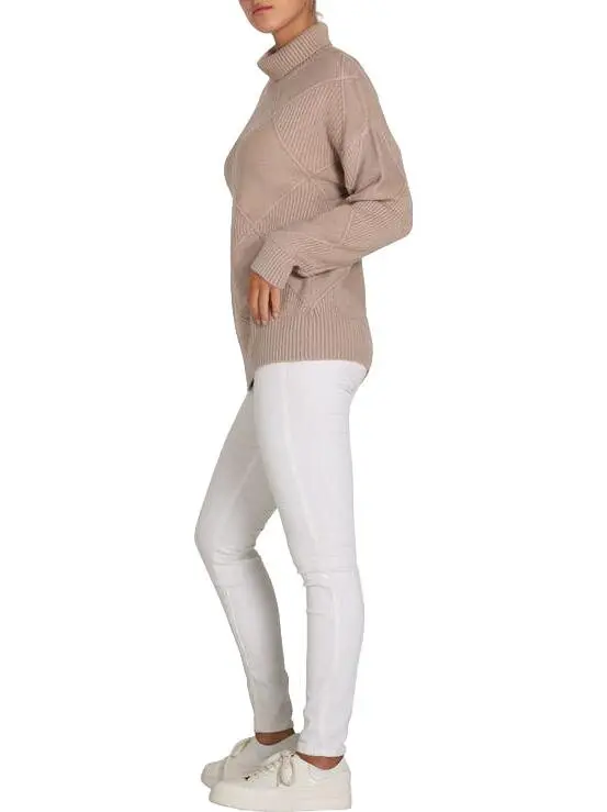 BELLE & BLOOM The Academy Turtleneck Jumper - Oat