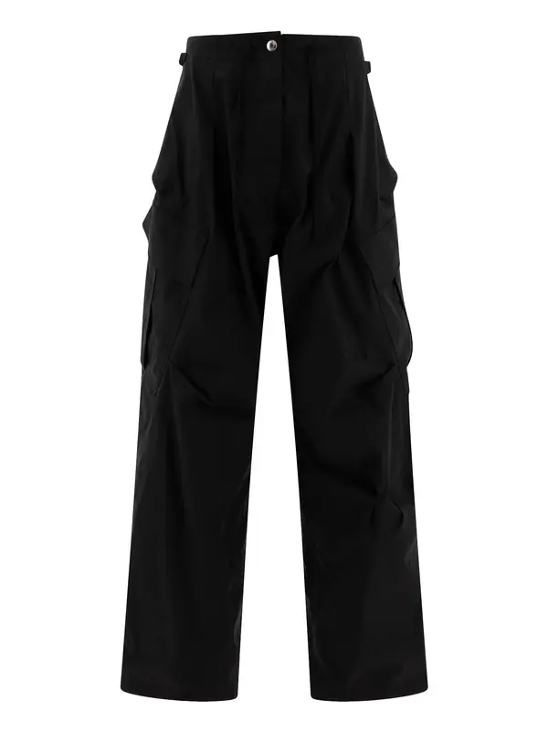 Alexander McQueen Oversized Cargo Trousers - Black