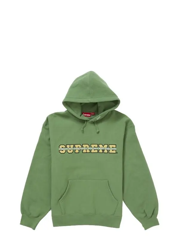 Supreme Collegiate Acronym Hooded Sweatshirt - Green