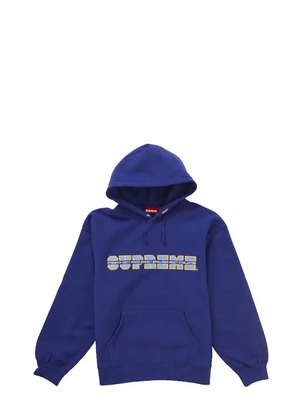Supreme Collegiate Acronym Hooded Sweatshirt - Royal
