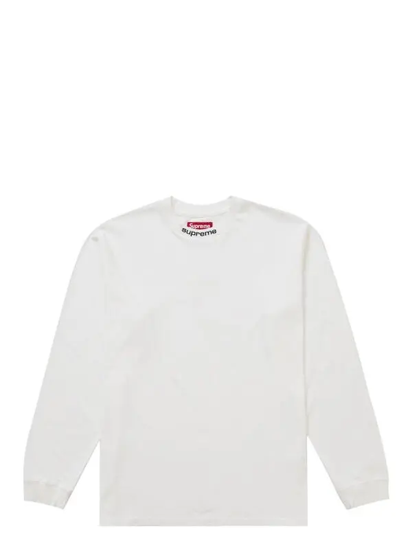Supreme Embroidered Collar Top - White
